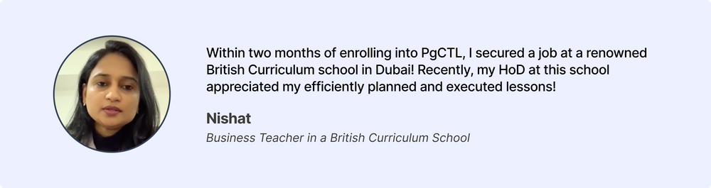 KHDA-Accepted Teaching Diploma | PgCTL | Dubai